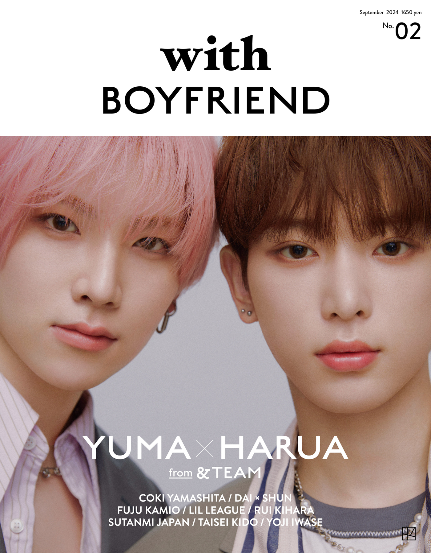 &TEAM YUMA×HARUA『with BOYFRIEND』表紙に登場！32ページの特集内容も明らかに – THE FIRST TIMES