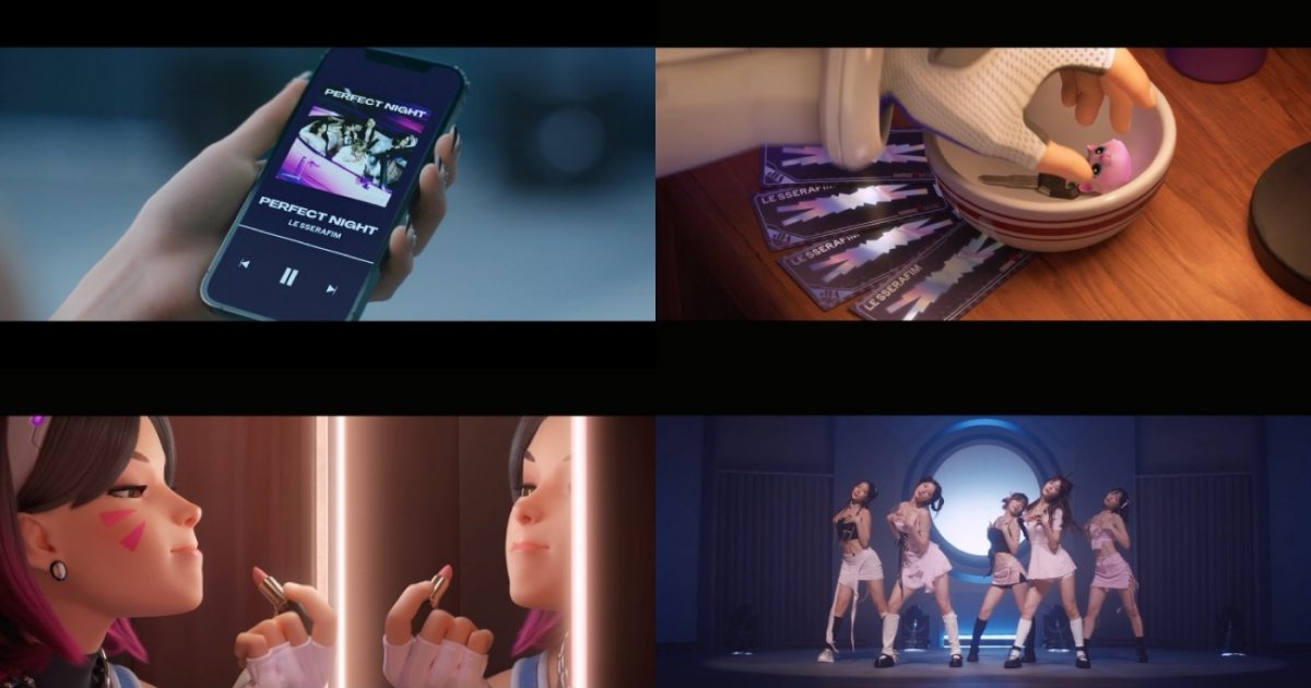 LE SSERAFIM、人気ゲームと共同制作した「Perfect Night」MVティザー公開 – THE FIRST TIMES